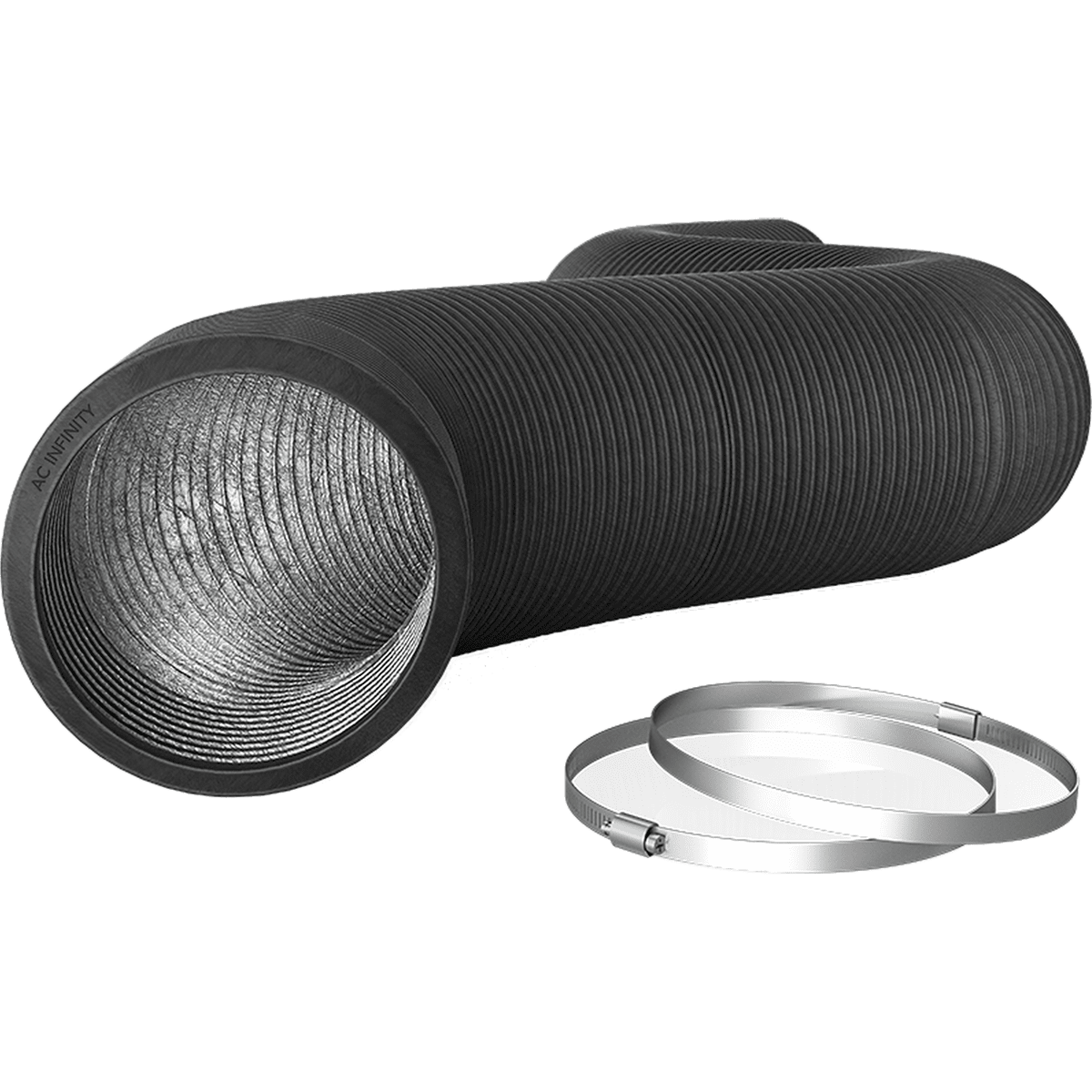 AC Infinity Flexible 10 4 Layer Heavy Duty Aluminum Ducting 25ft Long AC Infinity Flexible 10 4 Layer Heavy Duty Aluminum Ducting 25ft Long