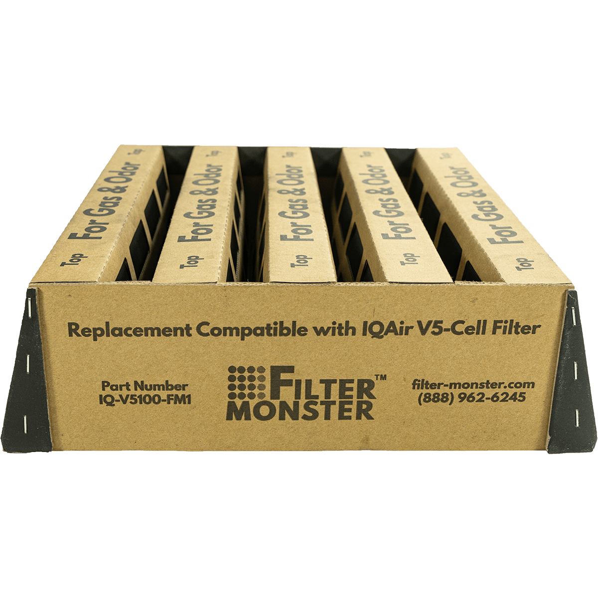 Filter Monster V5100 Replacement Activated Carbon Filter Comparable to IQAir V5 Cell for HealthPro Series