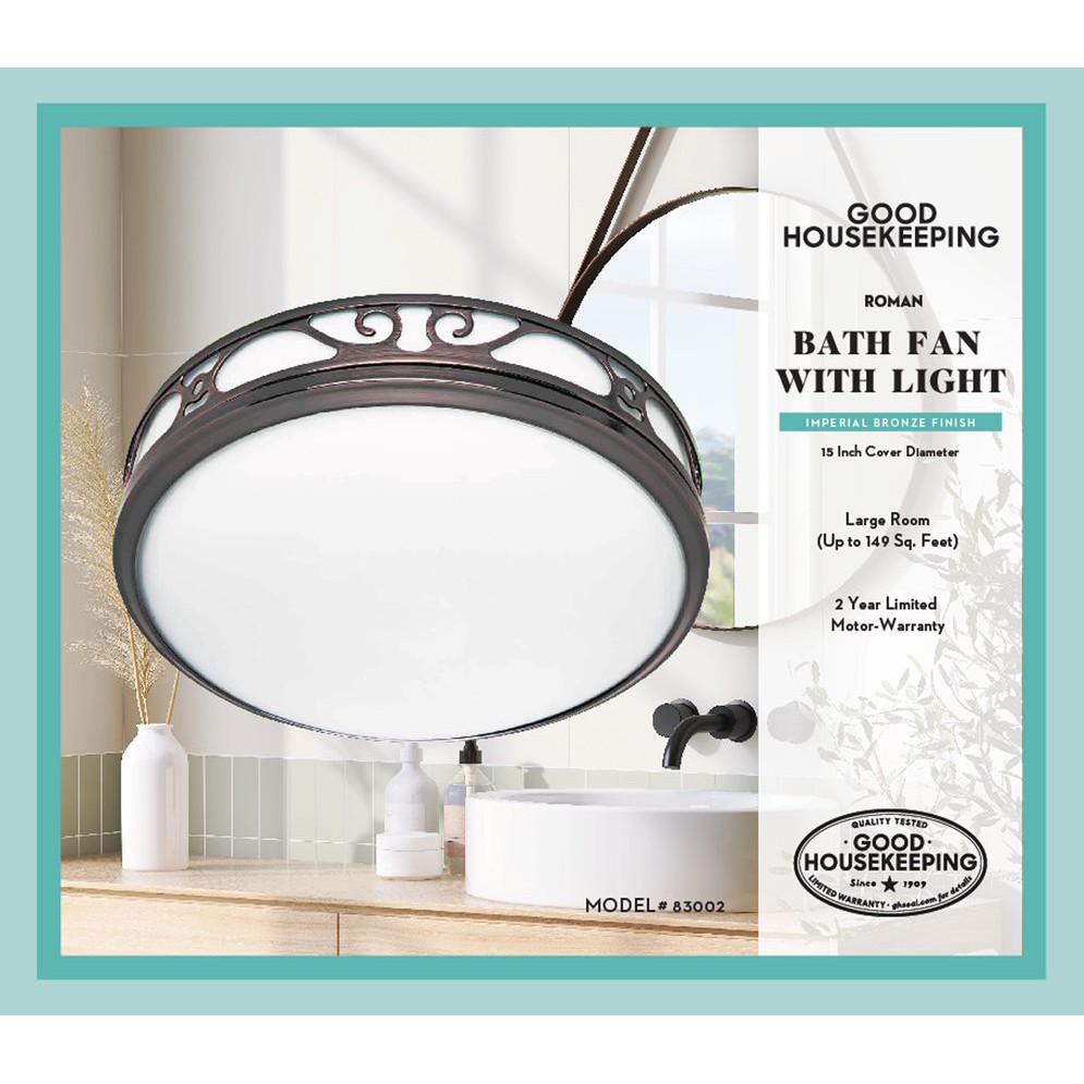 Hunter Ellipse Exhaust Fans Hunter 90064 Ellipse Decorative 100 CFM