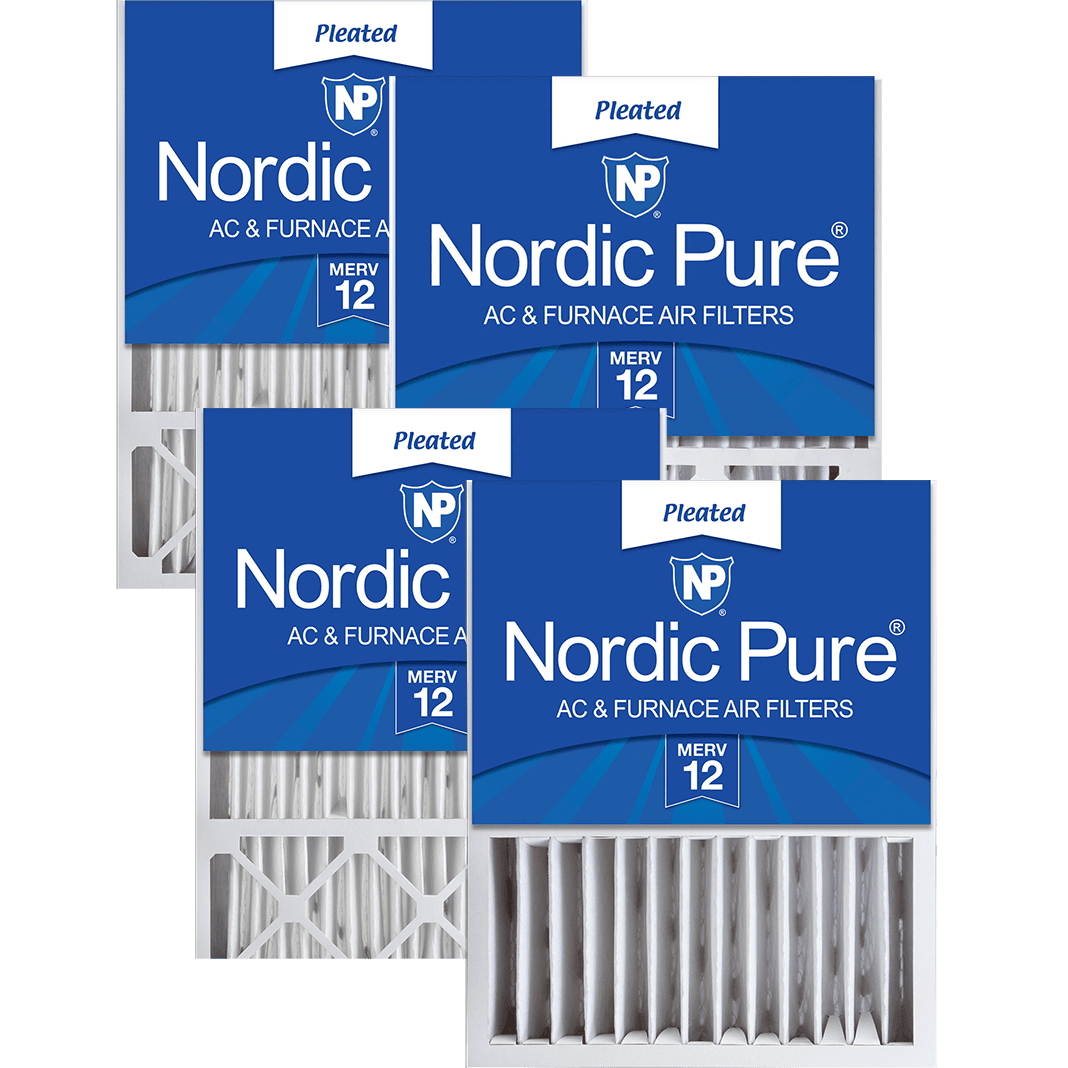Nordic Pure MERV 12 5 in. Pleated Furnace Filters Sylvane