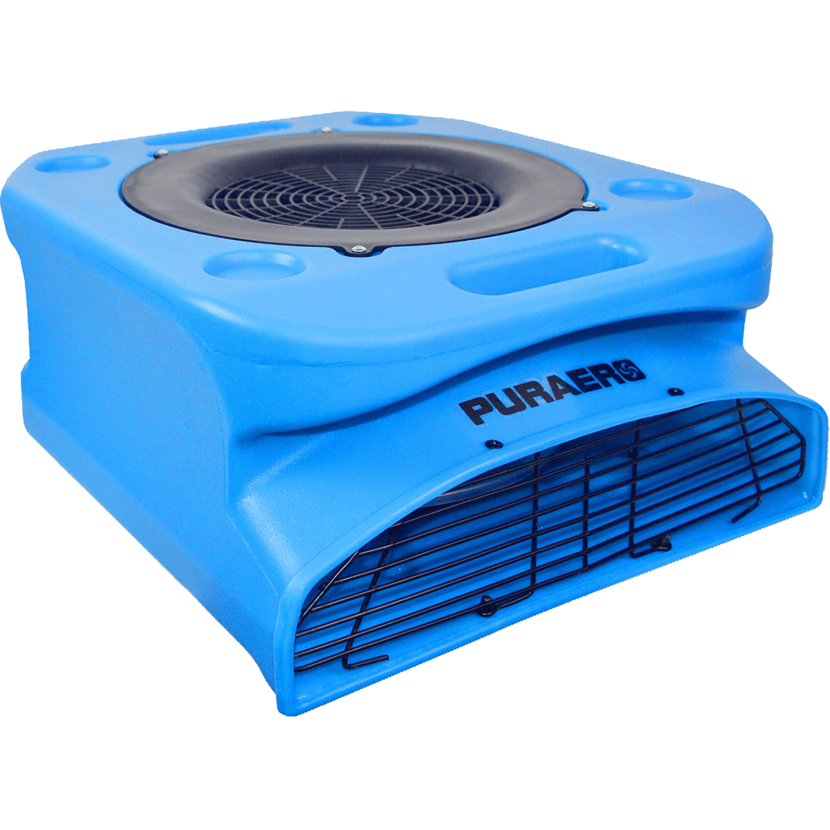 Puraero 1/4 HP 1100 CFM 2.51A Low Profile Air Mover - Blue