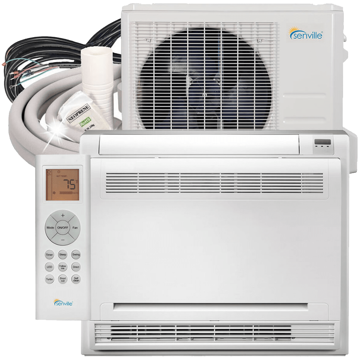 Senville 12 000 Btu Floor Mounted Mini Split Heat Pump